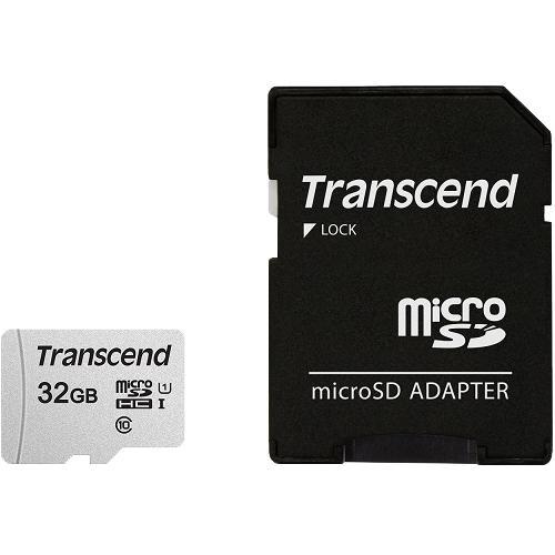 Transcend TS32GUSD300S-A microSDHCカード Class10 UHS-I U1 A1 32GB (SDカード変換アダプタ付き) : IS-LINK - 通販 ...