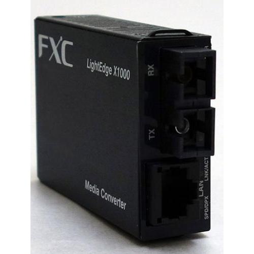 FXC LEX1542-15 100BASE-TX to 100BASE-FX （シングルモード SCコネクタ 15Km） 2芯型リピータ・マイクロメディアコンバータ : IS-LINK ...