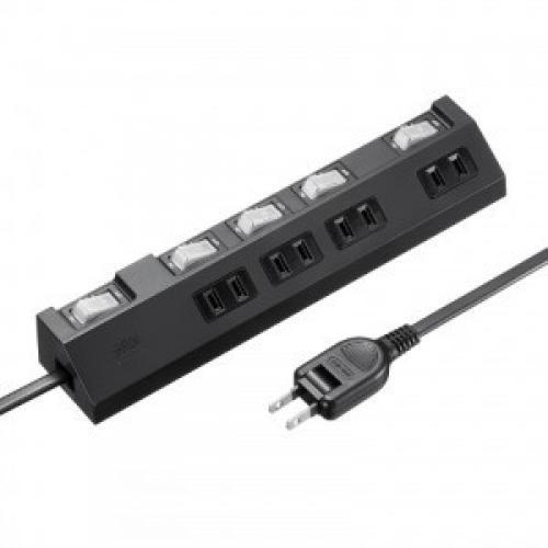 SANWA SUPPLY サンワサプライ TAP-S29-1BK 節電タップ（2P・4個口・1m・ブラック） : IS-LINK - 通販 - Yahoo!ショッピング