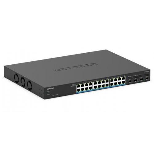 NETGEAR MS324TXUP-100JPS Ultra60 PoE++対応 (720W) 2.5G/1G 24ポート SFP+スロット× ...