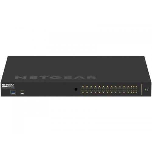 NETGEAR GSM4230UP-100AJS ProAV向けUltra90 PoE++対応(1440W) 1Gポート×26 SFPスロット ...