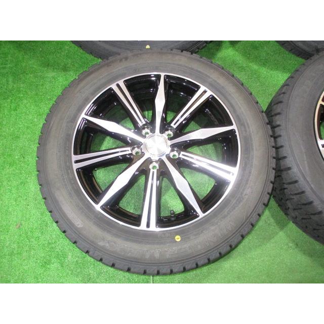 Q9225IS 17インチ スタッドレス タイヤ アルミ セット ダンロップ WM02 215/60R17 96Q 18年製 バルミナ 17×7J+53 114.3/5H ハブ73 4本 ...
