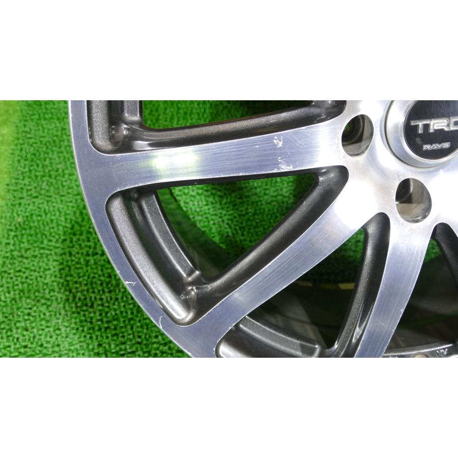 R6609IS トヨタ 純正OP レイズ RAYS TRD TF2 18インチ アルミ ホイール 18×7.5J+40 114.3/5H ハブ ...