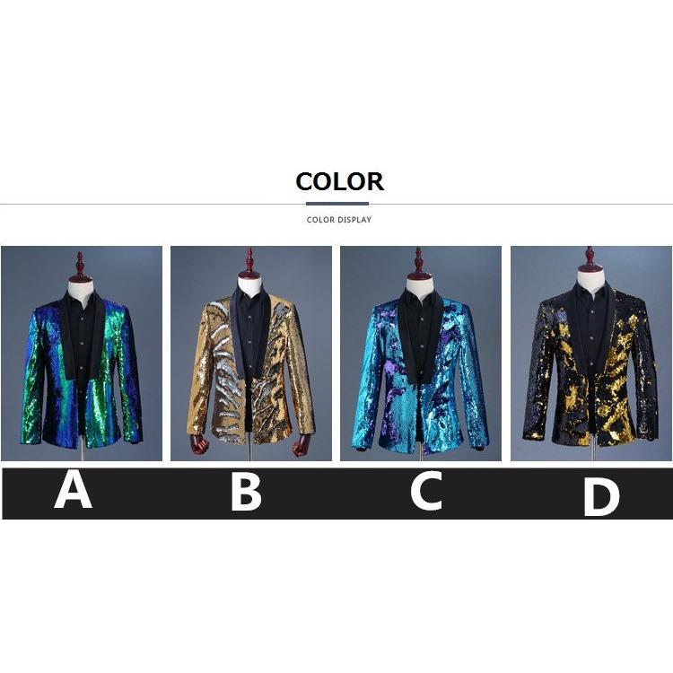 スパンコール ジャケット 派手 メンズ 紳士用 トップス 司会