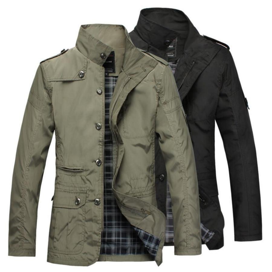 メンズジャケット ミリタリージャケット フライトジャケット ライダース ジャンパー ブルゾン一 スタジャン 大きいサイズ 春/秋/冬 : イセ ...