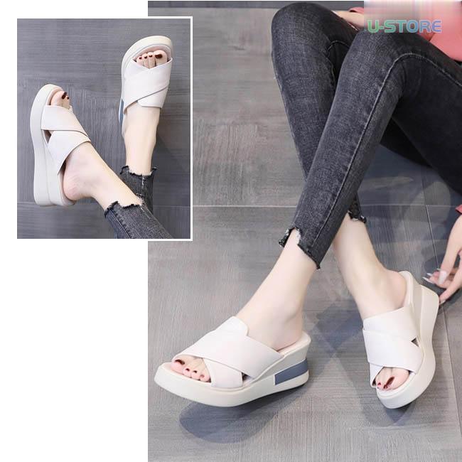 ウェッジソールサンダル レディース サンダル ハイヒール パンプス 厚底 ミュール ウエッジサン オープントゥ 40代 歩きやすい カジュアル ...