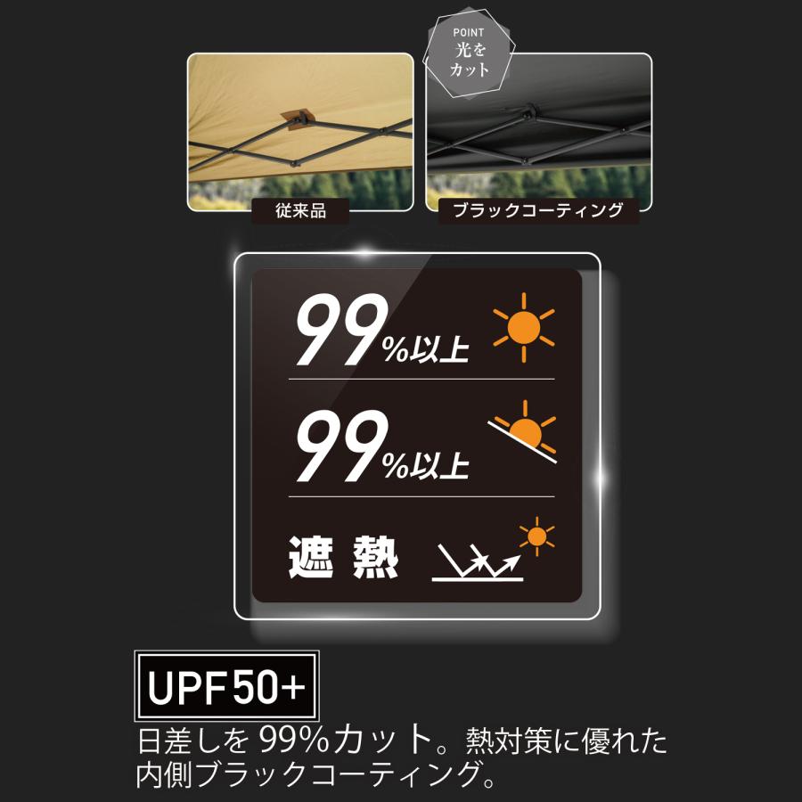 BUNDOK BUNDOK(バンドック) ワンアクションタープ 250 BDK-136 ブラックコーティング : アイセブン Yahoo!ショッピング店 - 通販 - Yahoo!ショッピング