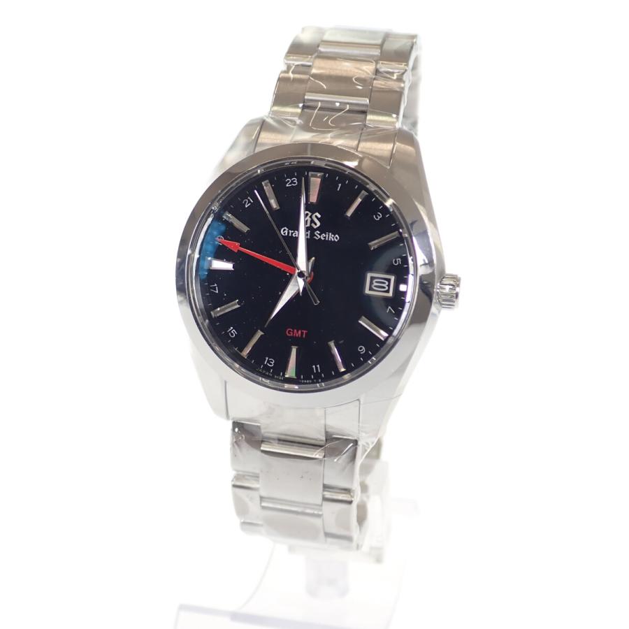 Grand Seiko ヘリテージコレクション メンズ 腕時計 SBGN013 SS ブラック文字盤 キャリバー9F GMT クォーツ ...