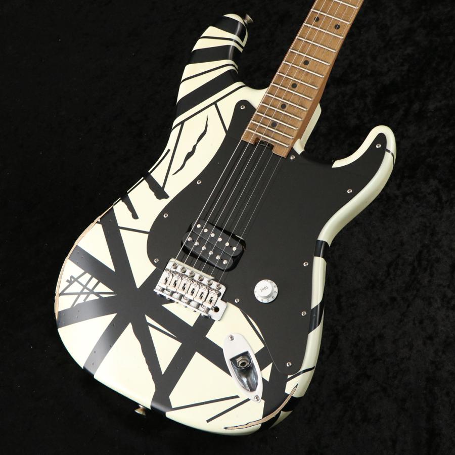 EVH / Striped Series ’78 Eruption Maple Fingerboard White with Black ...
