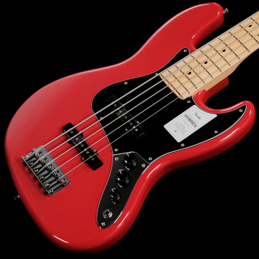 Fender / Made in Japan Hybrid II Jazz Bass V Maple Modena Red(4.57kg)(S ...