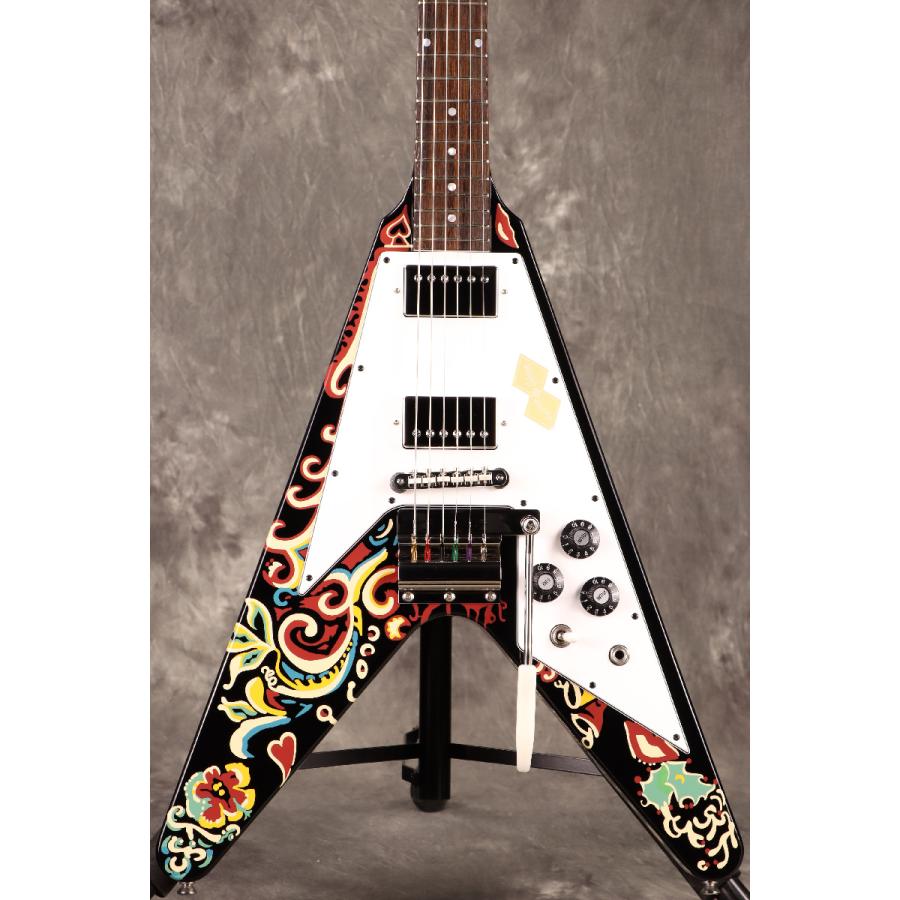 Epiphone / Inspired by Gibson Custom Jimi Hendrix "Love Drops" Flying V Ebony (展示品アウトレット)(3.32kg ...