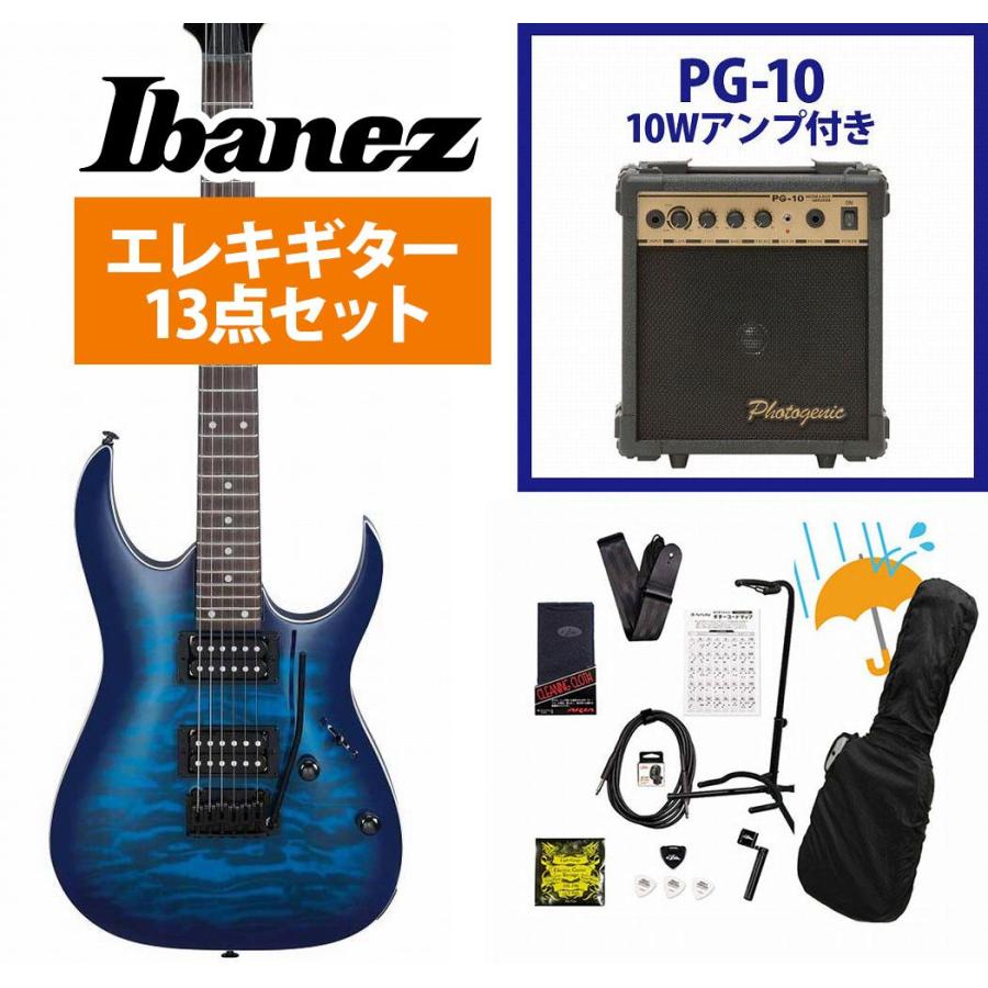 Ibanez / Gio Series GRGA120QA-TBB (Transparent Blue Burst) [海外仕様イシバシ独占 ...