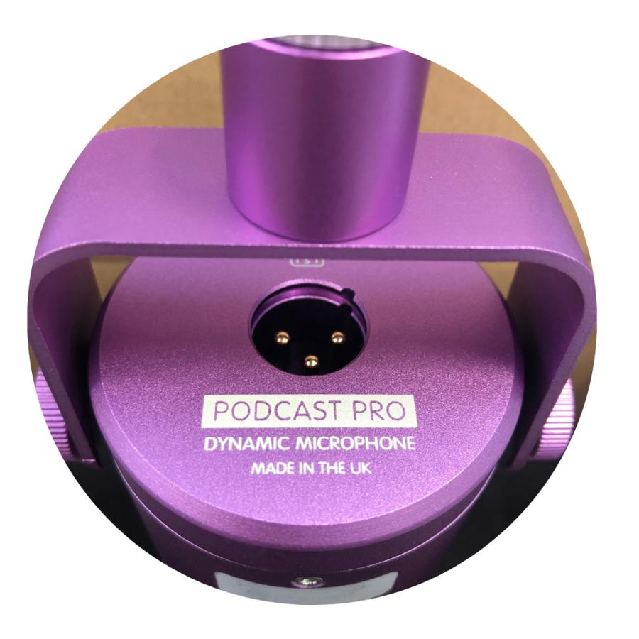 SONTRONICS / PODCAST PRO PURPLE(純正XLR-USBケーブル＆アームスタンドセット！)超単一指向性ダイナミック ...