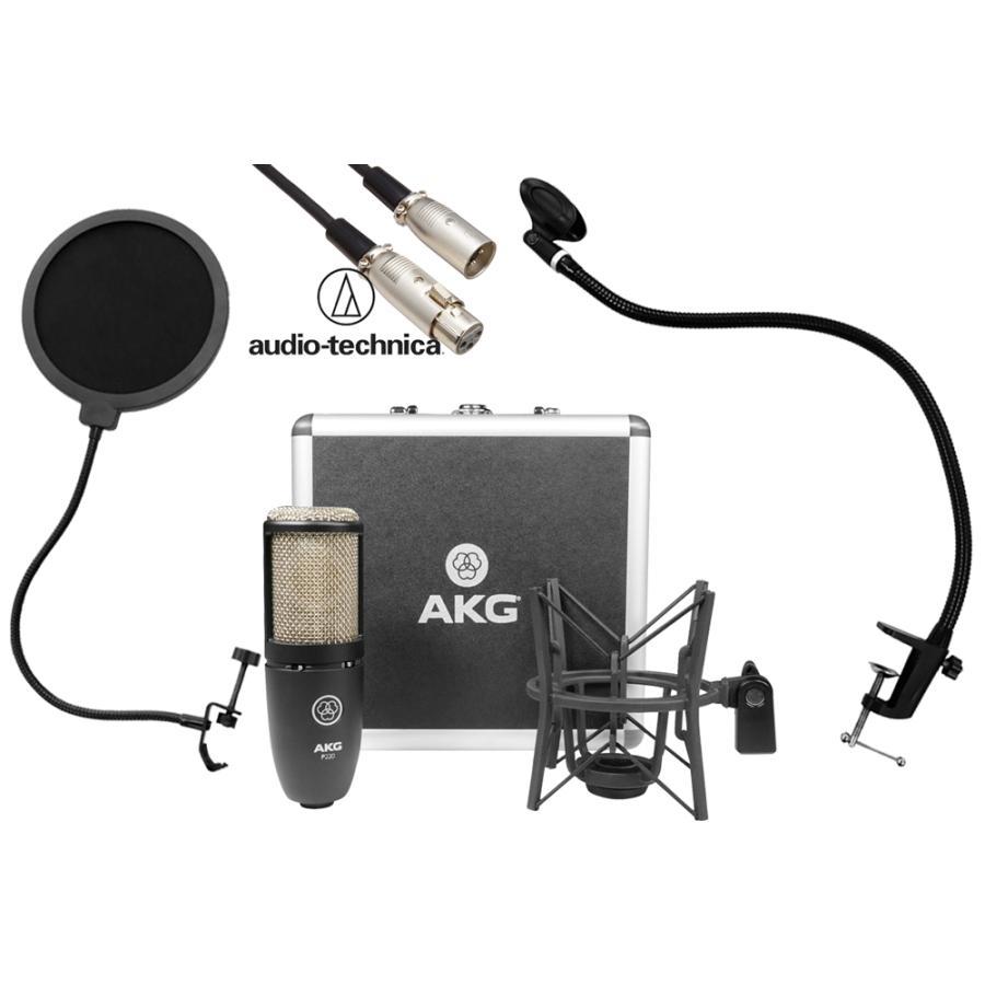 AKG / P220 安心コンデンサーマイクセット03 -3mマイクケーブル、ポップブロッカー、グースネックスタンド付- : 83-p220-mds4 : イシバシ楽器 - 通販 ...