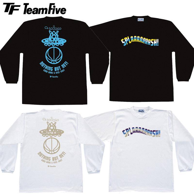 TeamFive チームファイブ ロンシャツ「スプラーーーーーッシュ!」 SSS〜3Lサイズ (AL-0807 AL-0808) バスケ バスケット 練習 ロングシャツ 長袖 シャツ ...
