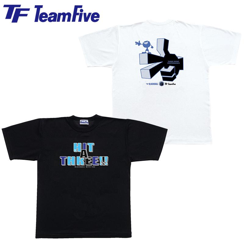 チームファイブ TeamFive 「ヒット・ア・スリー！」 ブラック ホワイト AT-1007 AT-1008 Tシャツ バスケ ウェア 半袖 : イシダスポーツ - 通販 - Yahoo ...