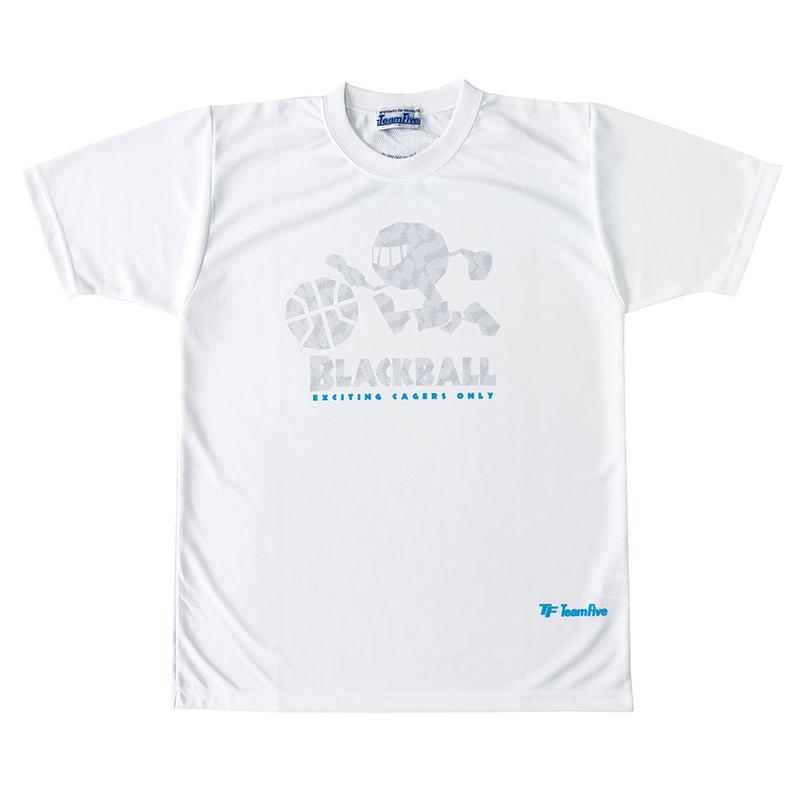 【即日発送】TeamFive チームファイブ Tシャツ「ブラックボール！」サックス ブラック ホワイト (AT-8802 AT-8807 AT-8808) バスケ バスケット 半袖 シャツ ...