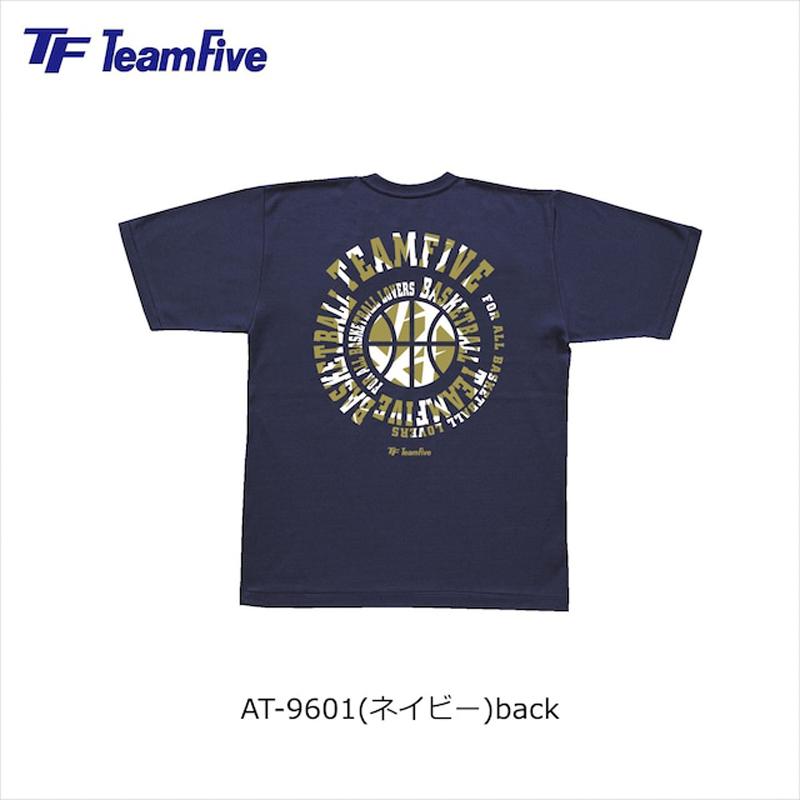 TeamFive チームファイブ Tシャツ「チームファイブ・バスケットボール！」ネイビー、ブラック (AT-9601, AT-9607) ※1枚までメール便発送可能 練習着 バスケ : イシダ ...
