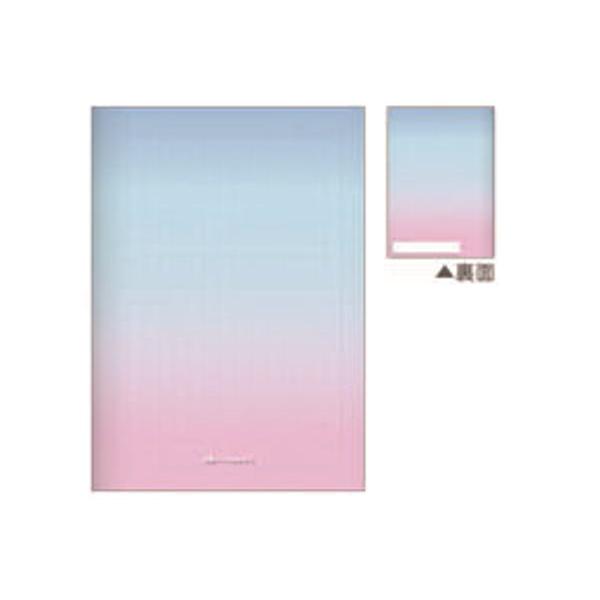 クラ102380 【オリジナル】ミルキークリア方眼ノート【ピンク×パープルシャーベ】【グラデーション】【ノート】【文房具】【学校】【勉強 ...