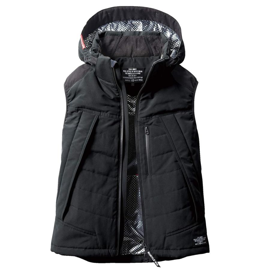 BURTLE バートル 防寒ベスト 5274 ブラック XXL サーモクラフト(電熱パット)装着対応モデル : 石田金物 - 通販 - Yahoo!ショッピング