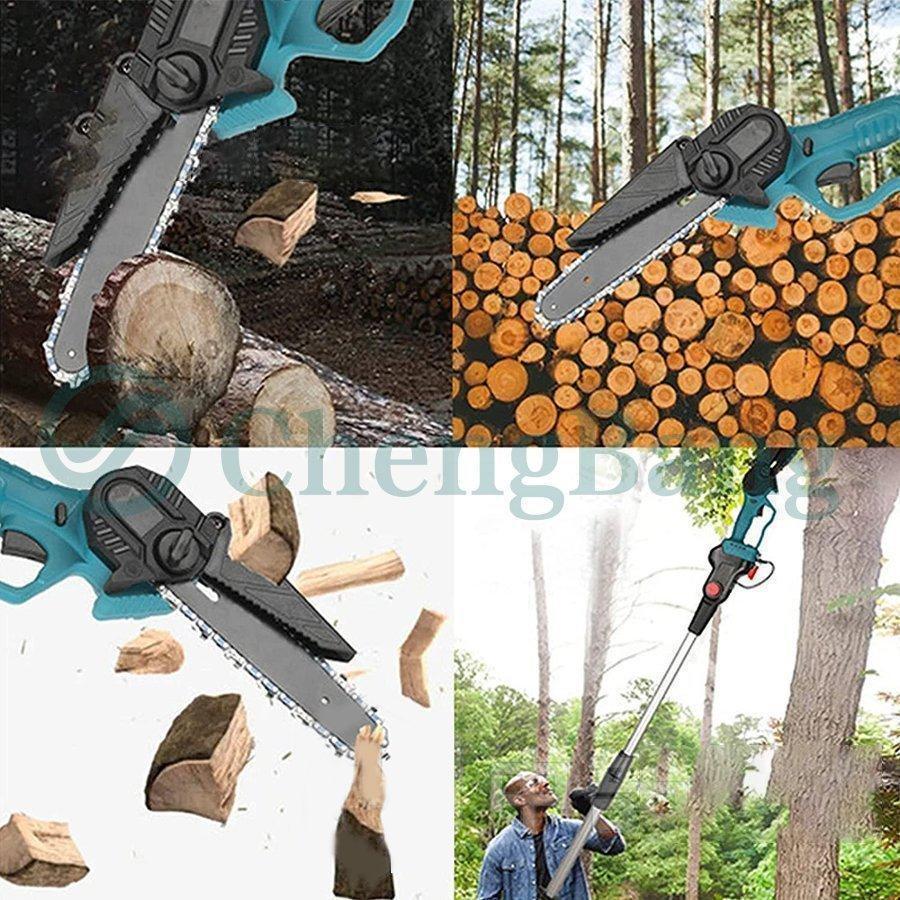 チェーンソー 電動 充電式 軽量 高枝切りバサミ のこぎり コードレス 180-230cm 伸縮可能 長さ調節 充電式ポールチェーンソー マキタ バッテリー互換 枝切ばさみ : 石川ストア ...