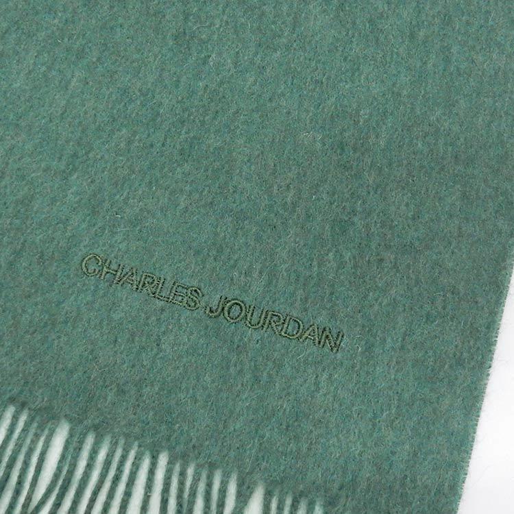 CHARLES JOURDAN CHARLES JOURDAN イタリア製 マフラー ブランド グリーン 緑 無地 カシミヤ100％ シャルルジョルダン CJ-MF05 : ズボン屋 石k ...