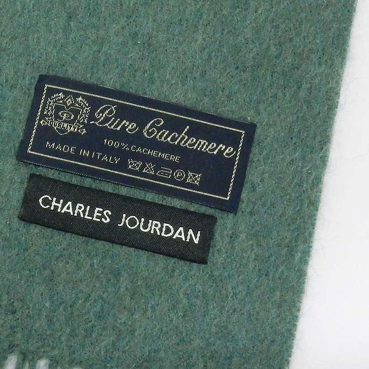 CHARLES JOURDAN CHARLES JOURDAN イタリア製 マフラー ブランド グリーン 緑 無地 カシミヤ100％ シャルルジョルダン CJ-MF05 : ズボン屋 石k ...