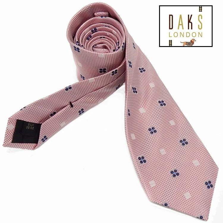 DAKS DAKS イタリア製ネクタイ ピンク系 花小紋 シルク100％ ダックス DAKS23 : ズボン屋 石k - 通販 - Yahoo!ショッピング