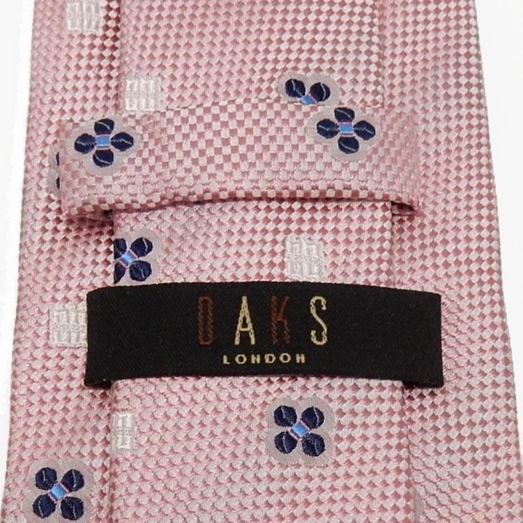 DAKS DAKS イタリア製ネクタイ ピンク系 花小紋 シルク100％ ダックス DAKS23 : ズボン屋 石k - 通販 - Yahoo!ショッピング