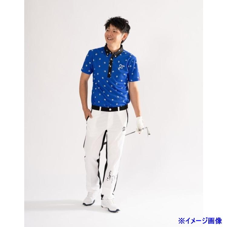 SSparkler（スパークラー） ゴルフパンツ メンズ◆ホワイト＆ブラック◆前後切替　ゴルフウェア　送料無料　SPK-02WB SSparkler（スパークラー） ゴルフパンツ メンズ ホワイト＆ブラック
