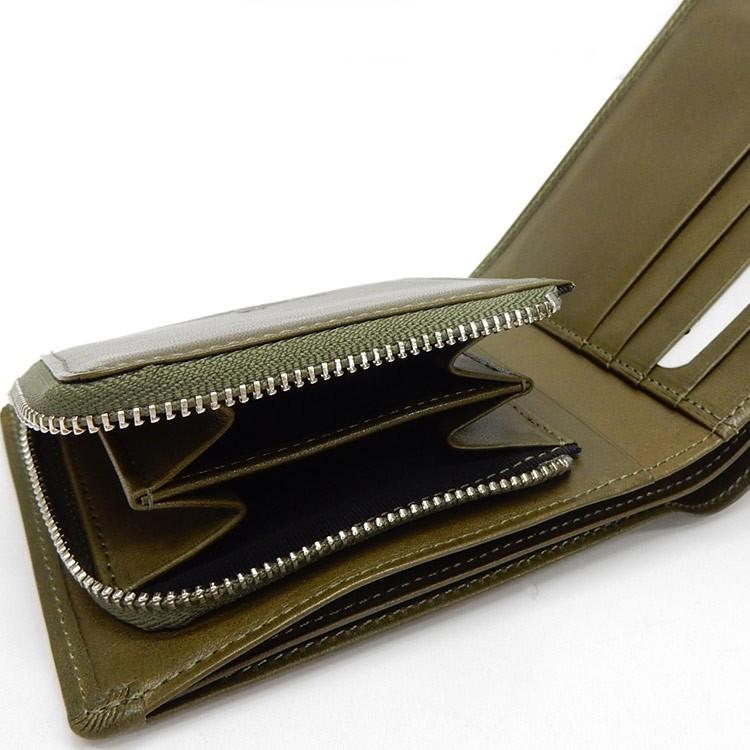 栃木レザー 牛革 二つ折り財布 小銭入れ付 緑系 日本製 tcg3361-GN : tcg3361-gn : ズボン屋 石k - 通販 ...