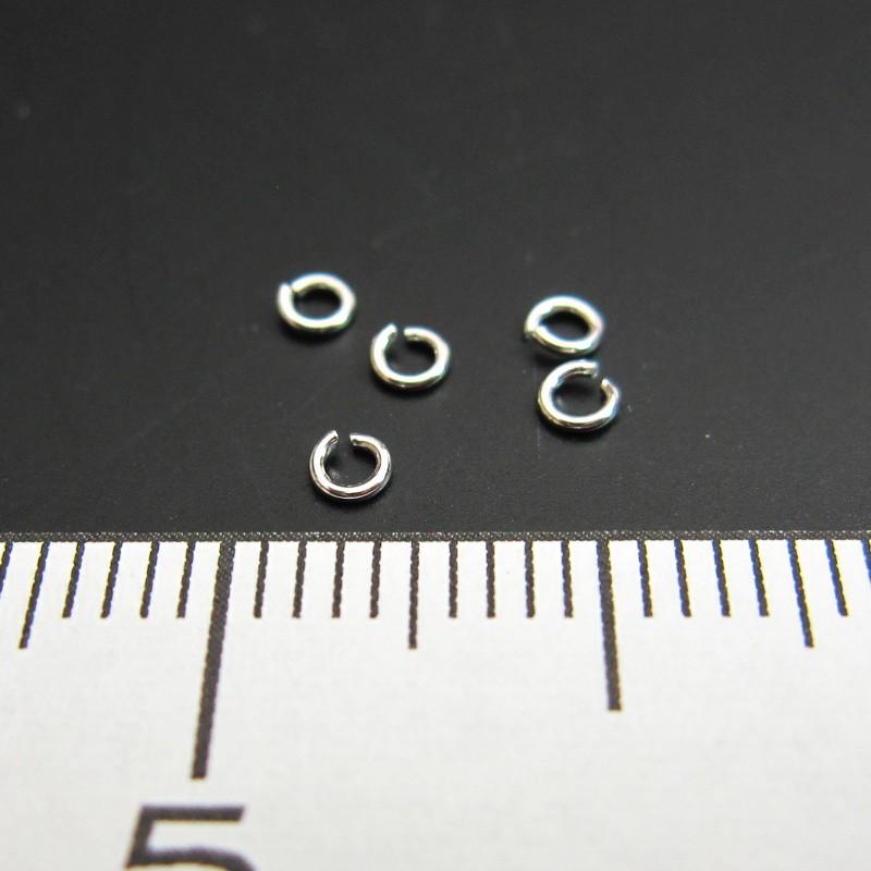 石の蔵 K18WG 18金ホワイトゴールド 丸カン φ0.5mm 2.3mm 1個売り : 天然石と刺繍リボンのお店 石の蔵 - 通販 - Yahoo!ショッピング
