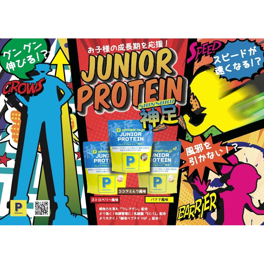 PRINCIPLE（スポーツ） 【プリンシプル】 ジュニア プロテイン 神足 450g 約30回分 ミルクココア風味 JUNIOR PROTEIN : 卓球専門店いしかわスポーツ - 通販 ...