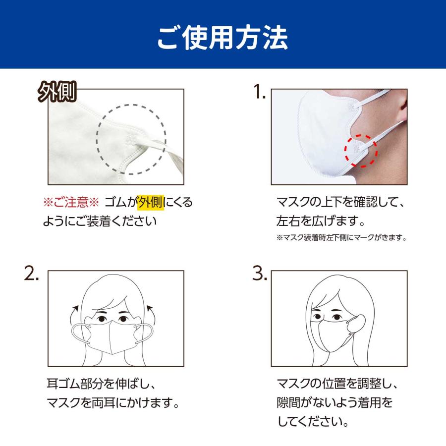 【30枚】立体型スパンレース不織布カラーマスク 大きめ(ホワイト) / 不織布 立体 カラーマスク ISDG 立体型マスク スパンレース スパンマスク SPUN MASK :spun ...