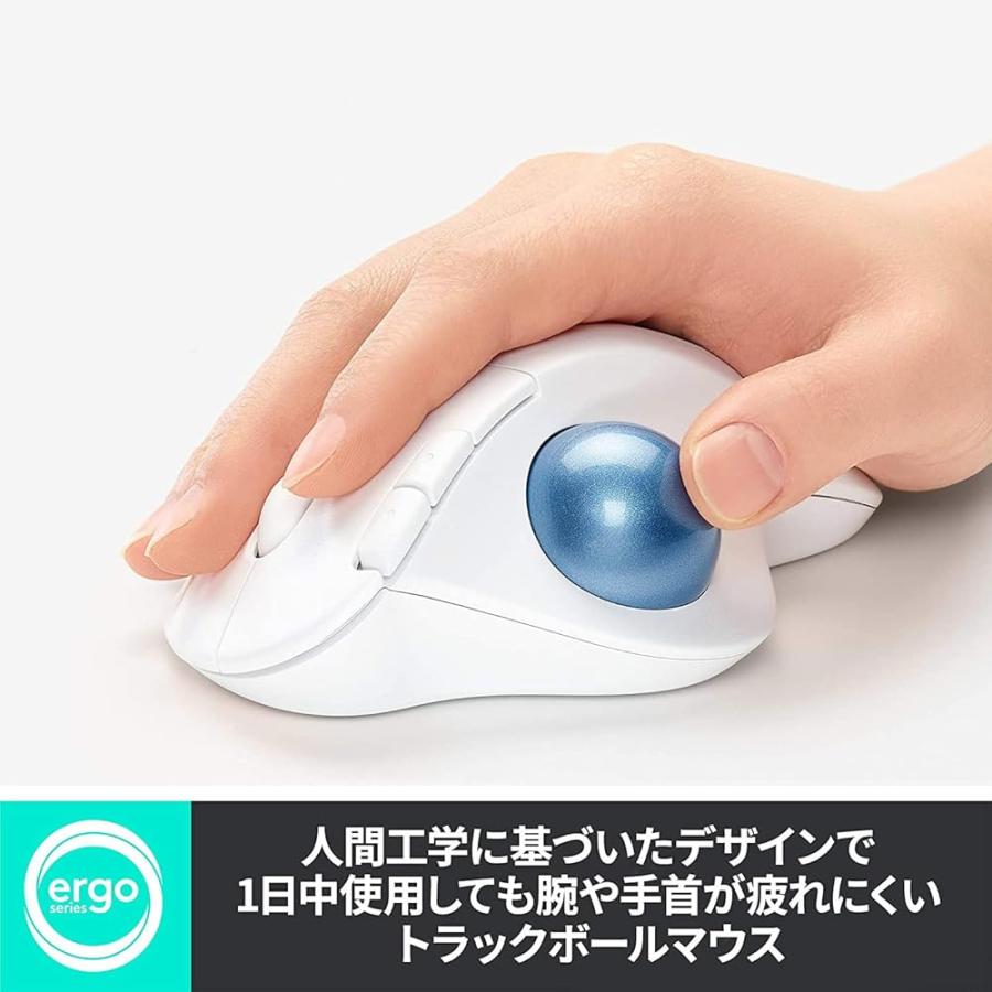 Logicool ワイヤレストラックボール ERGO M575 光学式 無線(ワイヤレス) 5ボタン Bluetooth・USB M575OW オフホワイト : 石と薔薇ヤフー店 - 通販 ...
