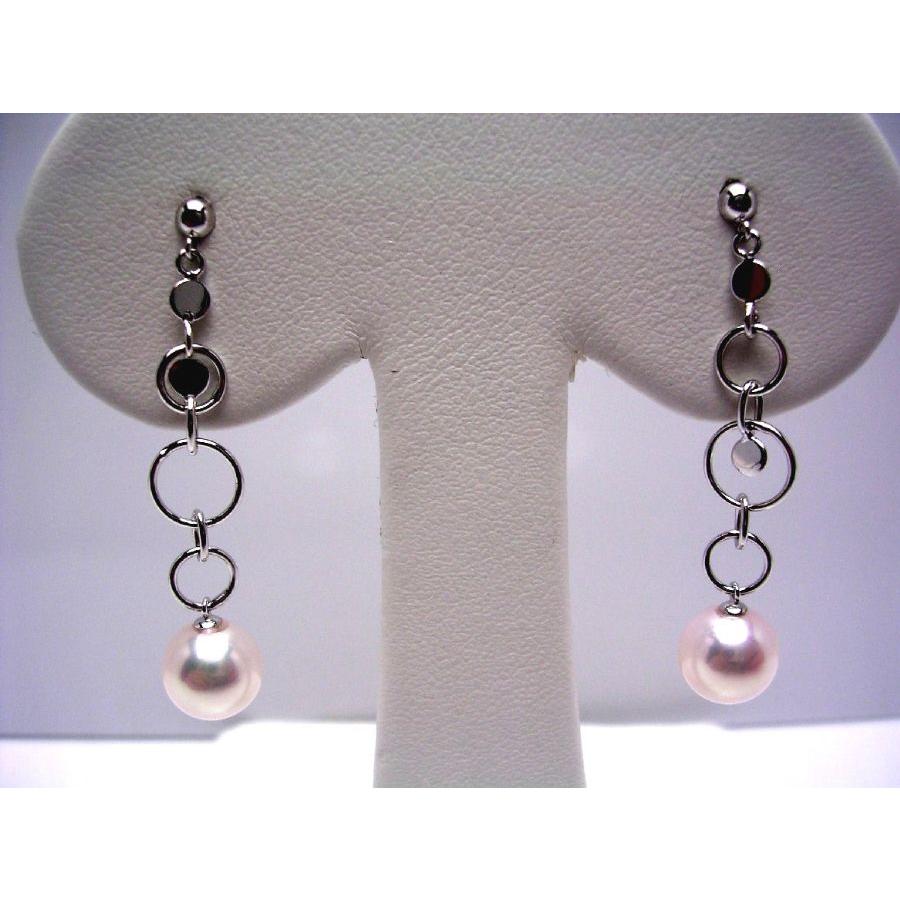 真珠 ピアス パール アコヤ真珠 スタッド 真珠ピアス パールピアス 7.3mm K14 ホワイトゴールド 11964 : Isowa Pearl - 通販 - Yahoo!ショッピング