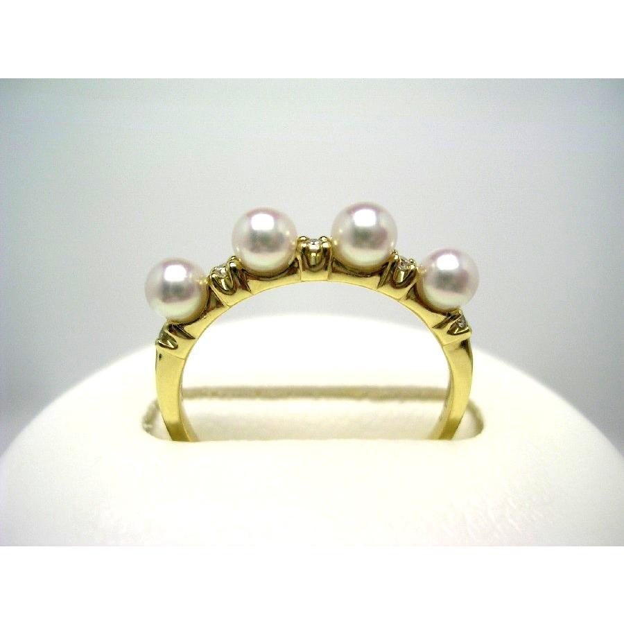 真珠 リング パール アコヤ真珠 真珠リング パールリング 3.6mm K18 イエローゴールド ダイヤモンド 0.05ct 52978 : 52978 : Isowa Pearl - 通販 ...