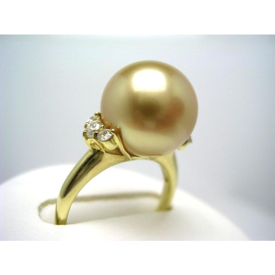 真珠 リング パール GoldLip花珠 白蝶真珠 真珠リング 11.8mm K18 イエローゴールド ダイヤ 0.23ct 59571 : Isowa Pearl - 通販 - Yahoo ...
