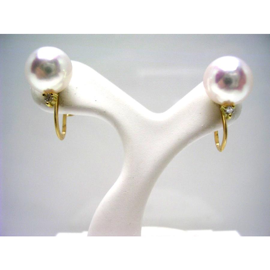 Isowa Pearl 真珠 イヤリング パール アコヤ真珠 真珠イヤリング パールイヤリング 8.0mm K18 イエローゴールド ダイヤ 0.04ct 62508 : Isowa ...