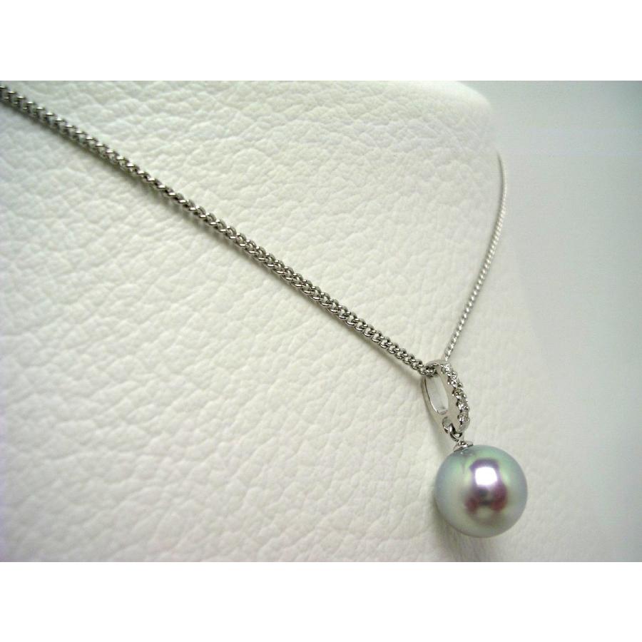 Isowa Pearl 真珠 ペンダントトップ パール アコヤ真珠 真珠ペンダント パールペンダント 8.6mm K18 ホワイトゴールド ダイヤモンド 0.03ct 64034 ...