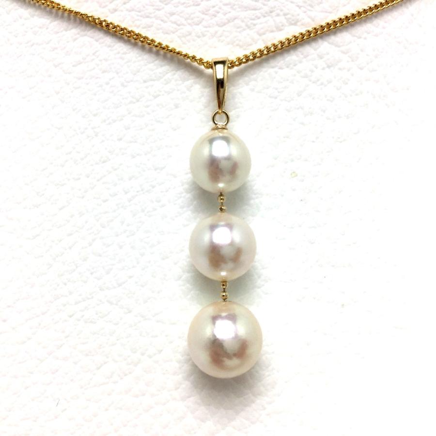 真珠 ペンダントトップ パール アコヤ真珠 真珠ペンダント パールペンダント 7.5mm・8.06mm・8.83mm K18 イエローゴールド ...