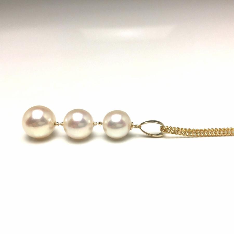 真珠 ペンダントトップ パール アコヤ真珠 真珠ペンダント パールペンダント 7.5mm・8.06mm・8.83mm K18 イエローゴールド ...