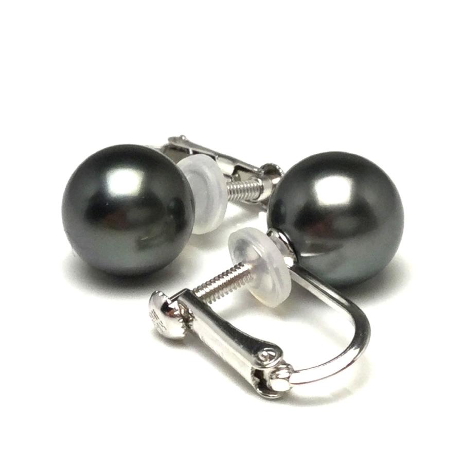 真珠 イヤリング パール 黒蝶真珠 真珠イヤリング パールイヤリング 8.5mm K14 ホワイトゴールド 69563 : Isowa Pearl - 通販 - Yahoo!ショッピング