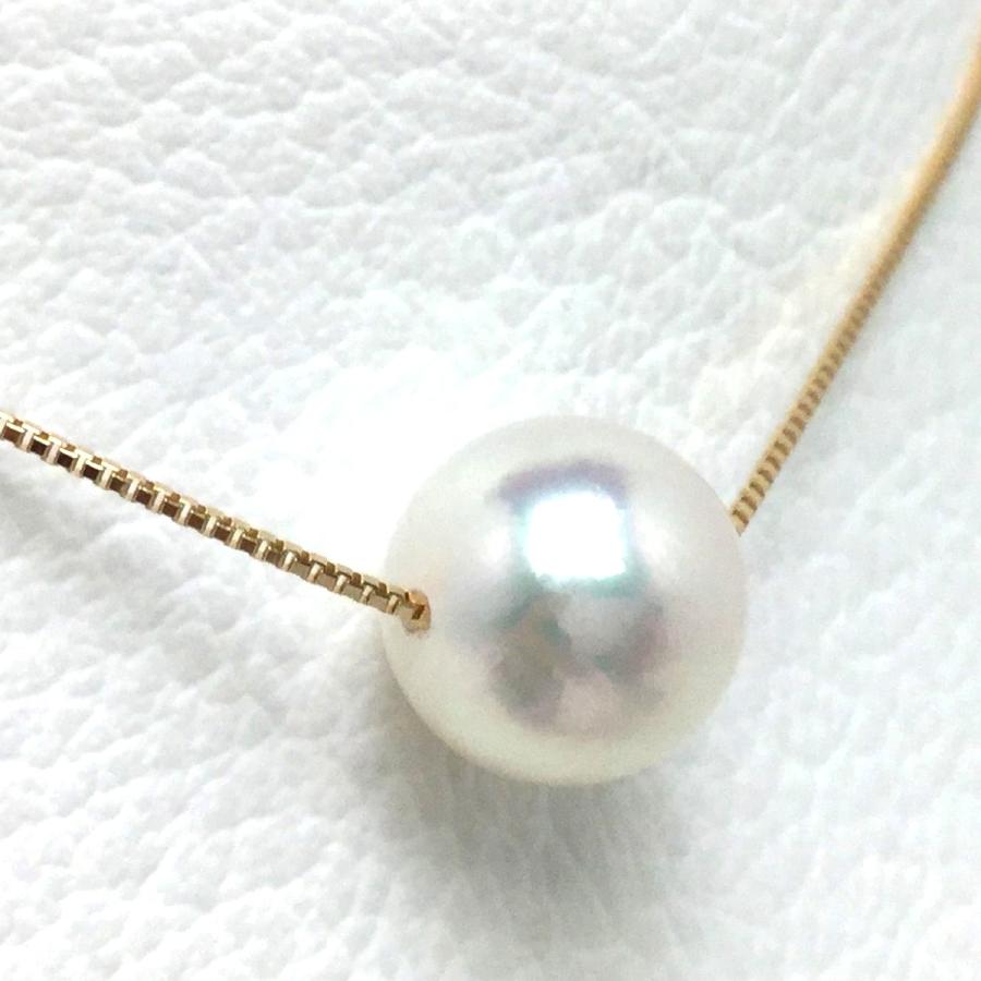 真珠 ペンダント パール アコヤ真珠 真珠ペンダント パールペンダント 9.5-10.0mm K18 イエローゴールド チェーン 70484 : 70484 : Isowa Pearl ...