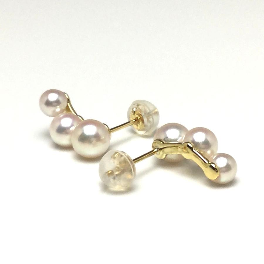 真珠 ピアス パール アコヤ真珠 スタッド 真珠ピアス パールピアス 4.3mmー5.6mm K18 イエローゴールド 72592 : Isowa Pearl - 通販 - Yahoo!ショッピング
