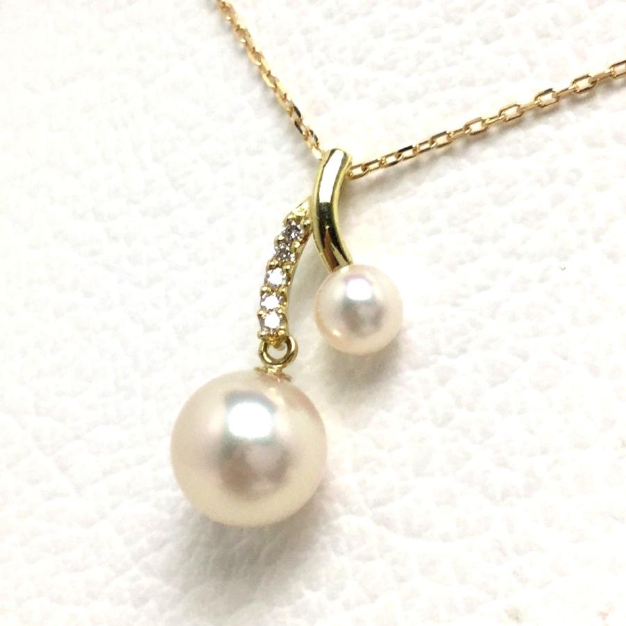 真珠 ペンダントトップ パール アコヤ真珠 真珠ペンダント パールペンダント 7.6mm K18 イエローゴールド ダイヤモンド 0.03ct 73088 : Isowa Pearl - 通販 ...