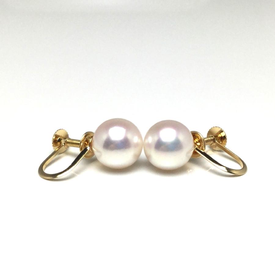 真珠 イヤリング パール アコヤ真珠 真珠イヤリング パールイヤリング 8.0-8.5mm K18 イエローゴールド 73519 : Isowa Pearl - 通販 - Yahoo!ショッピング