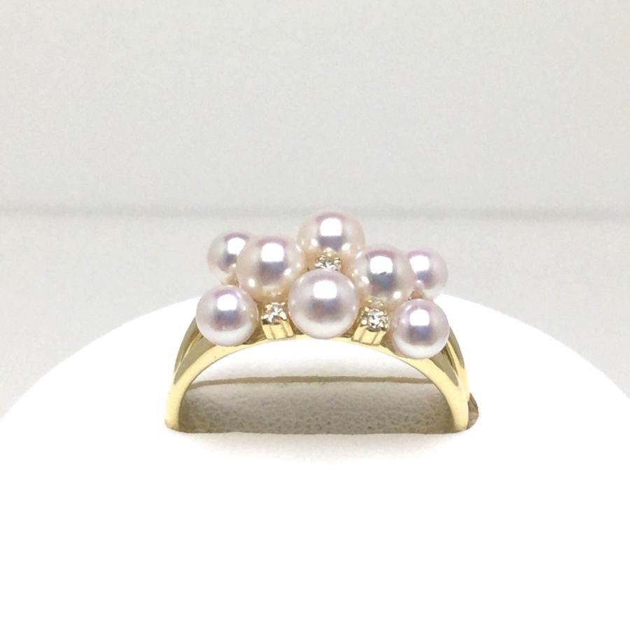 真珠 リング パール アコヤ真珠 真珠リング パールリング 約3.5mm K18 イエローゴールド ダイヤモンド 0.10ct 73761 : Isowa Pearl - 通販 - Yahoo ...