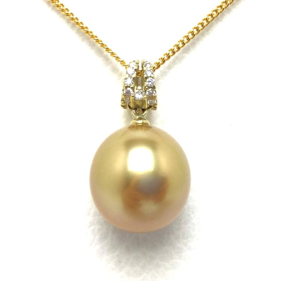 真珠 ペンダントトップ パール 白蝶真珠 真珠ペンダント パールペンダント 13.6mm K18 イエローゴールド ダイヤモンド 0.10ct 73970 : Isowa Pearl - 通販 ...