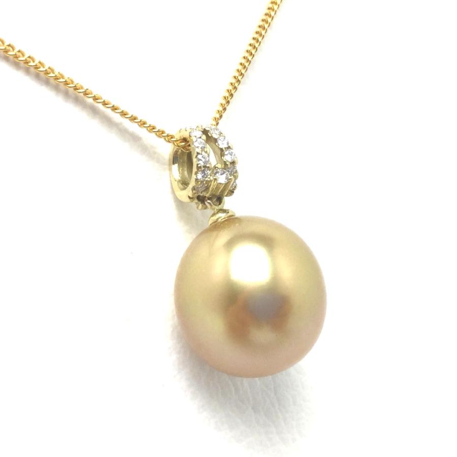 真珠 ペンダントトップ パール 白蝶真珠 真珠ペンダント パールペンダント 13.6mm K18 イエローゴールド ダイヤモンド 0.10ct 73970 : Isowa Pearl - 通販 ...